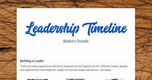 Leadership Timeline | Smore Newsletters