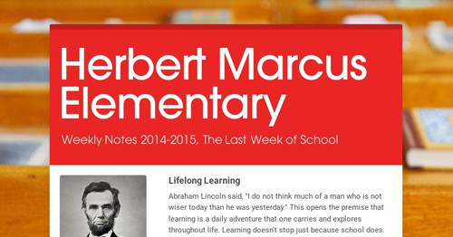 Herbert Marcus Elementary | Smore Newsletters