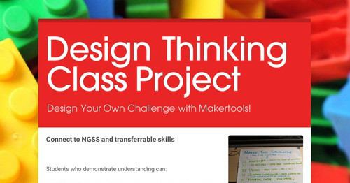 Design Thinking Class Project | Smore Newsletters