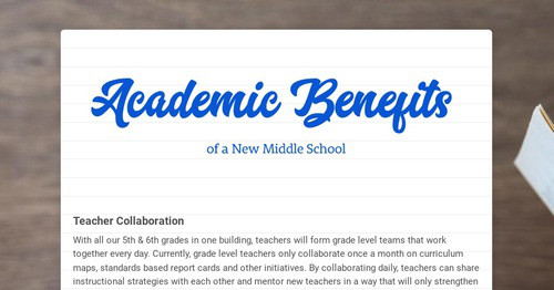 Academic Benefits | Smore Newsletters