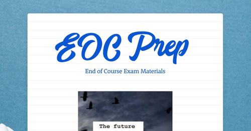 EOC Prep | Smore Newsletters