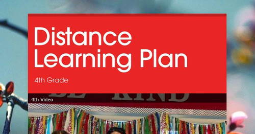 Distance Learning Plan | Smore Newsletters for Education