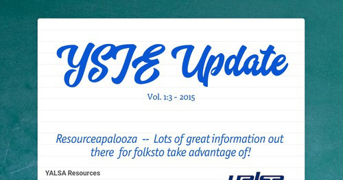 YSIE Update | Smore Newsletters