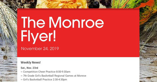 The Monroe Flyer! | Smore Newsletters for Education