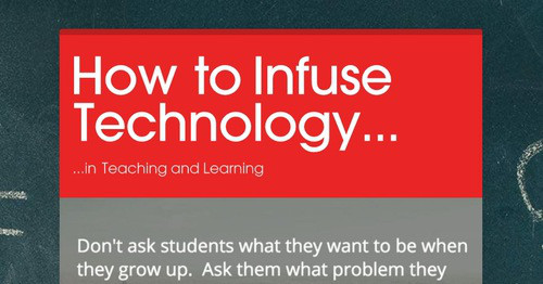 How to Infuse Technology... | Smore Newsletters