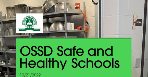 OSSD Safe and Healthy Schools | Smore Newsletters