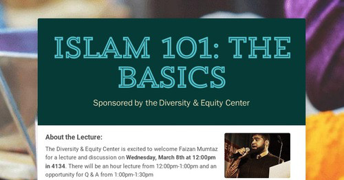 Islam 101: The Basics | Smore Newsletters