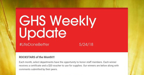 GHS Weekly Update | Smore Newsletters