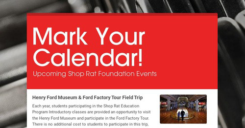 Mark Your Calendar! | Smore Newsletters