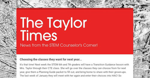 The Taylor Times | Smore Newsletters