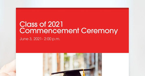 Class of 2021 Commencement Ceremony