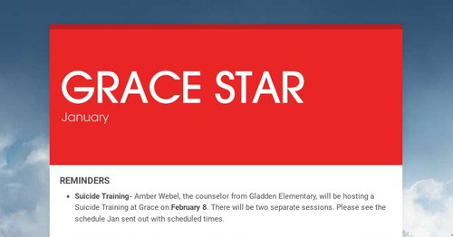 GRACE STAR | Smore Newsletters