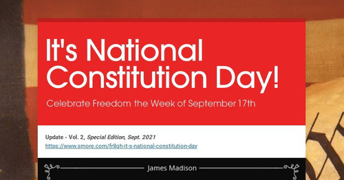 It's National Constitution Day! | Smore Newsletters