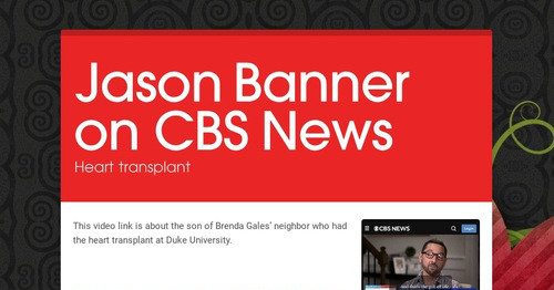 Jason Banner on CBS News | Smore Newsletters for Business