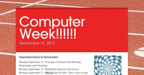 Computer Week!!!!!! | Smore Newsletters