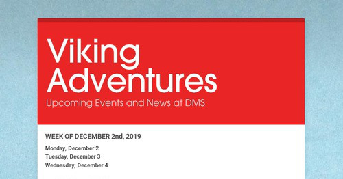 Viking Adventures | Smore Newsletters