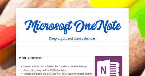 Microsoft OneNote | Smore Newsletters