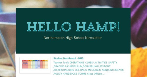 Hello Hamp! | Smore Newsletters