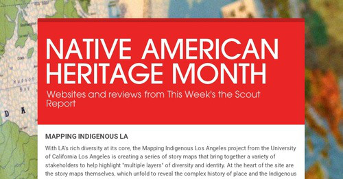 NATIVE AMERICAN HERITAGE MONTH | Smore Newsletters