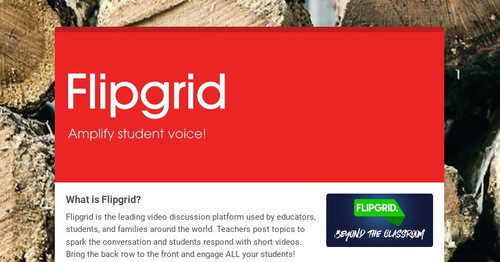 Flipgrid | Smore Newsletters