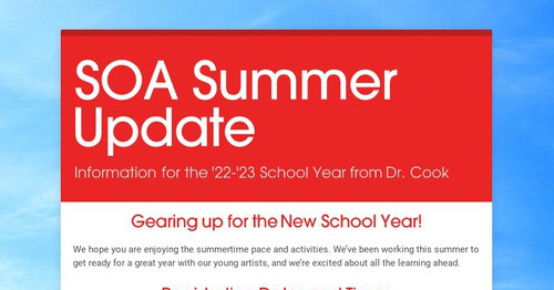 SOA Summer Update