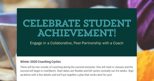 Celebrate Student Achievement! | Smore Newsletters