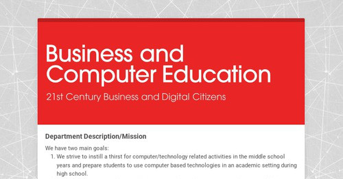 Business and Computer Education | Smore Newsletters for Business