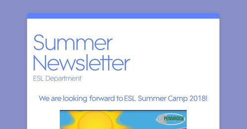 Summer Newsletter | Smore Newsletters