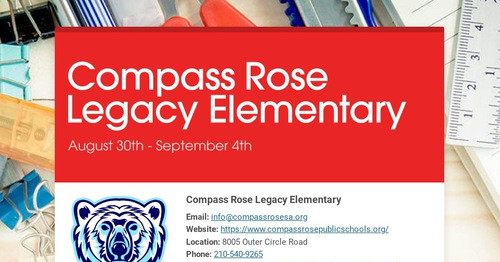 Compass Rose Legacy Elementary | Smore Newsletters