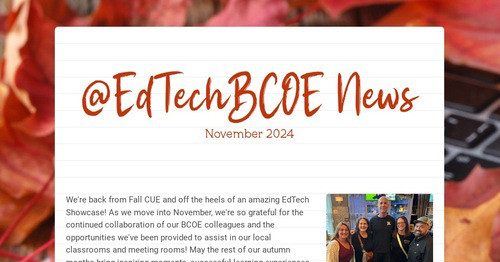 @EdTechBCOE News