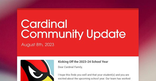 Cardinal Community Update