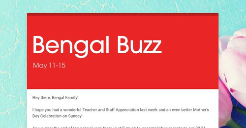 Bengal Buzz | Smore Newsletters for Education