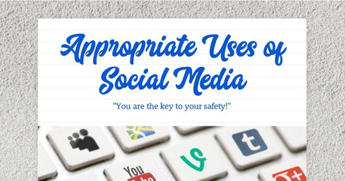 Appropriate Uses of Social Media | Smore Newsletters