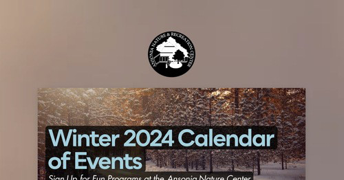 Winter 2024 Calendar of Events | Smore Newsletters for Education