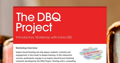 The DBQ Project | Smore Newsletters