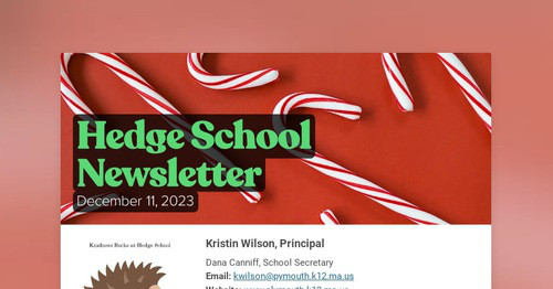 Hedge School Newsletter