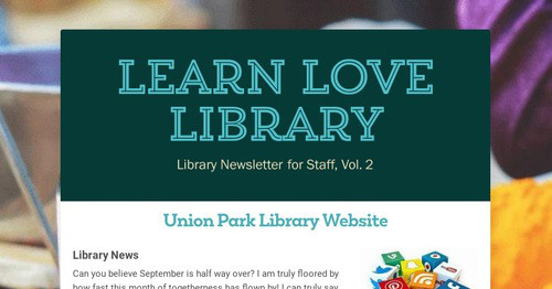 Learn Love Library | Smore Newsletters