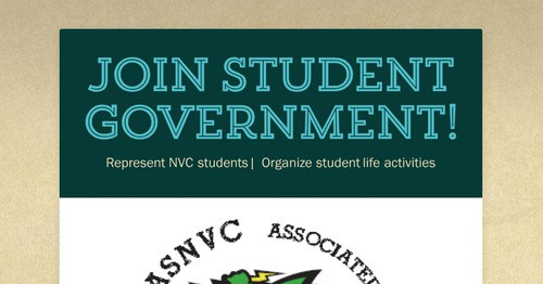 Join Student Government! | Smore Newsletters
