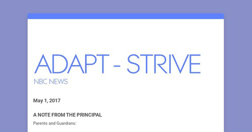 ADAPT - STRIVE | Smore Newsletters