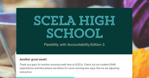 SCELA High School | Smore Newsletters