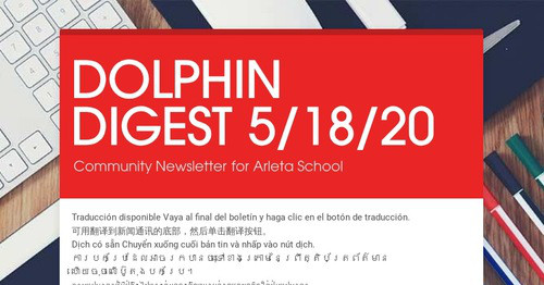DOLPHIN DIGEST 5/18/20 | Smore Newsletters for Education
