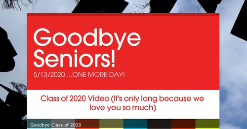 Goodbye Seniors!