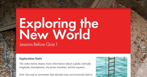 Exploring the New World