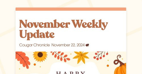 November Weekly Update