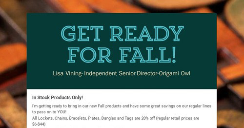 Get Ready for FALL! | Smore Newsletters
