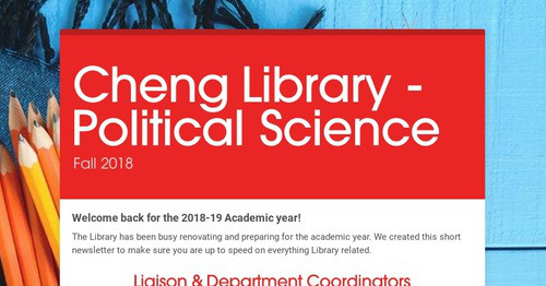 Cheng Library - Political Science | Smore Newsletters