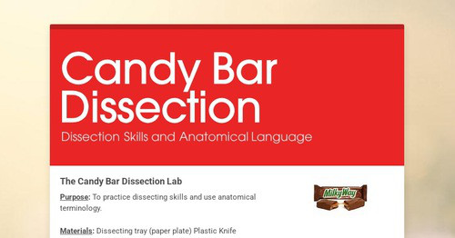 Candy Bar Dissection | Smore Newsletters for Education