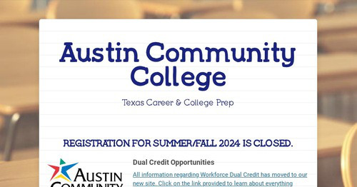 Austin Community College | Smore Newsletters for Education