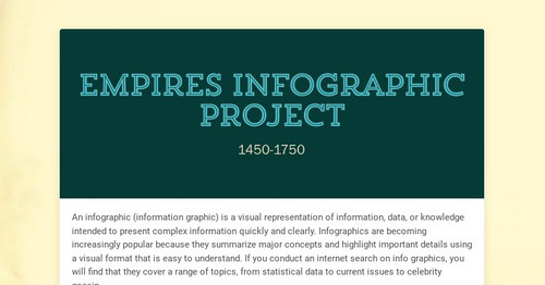 Empires Infographic Project | Smore Newsletters