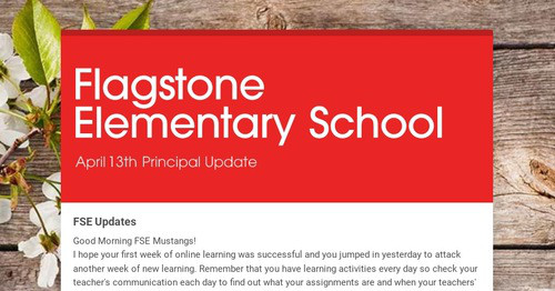 Flagstone Elementary School | Smore Newsletters for Business
